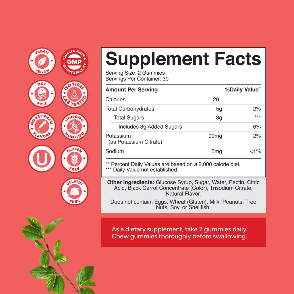 VitaminEsentials potassium gummies for health