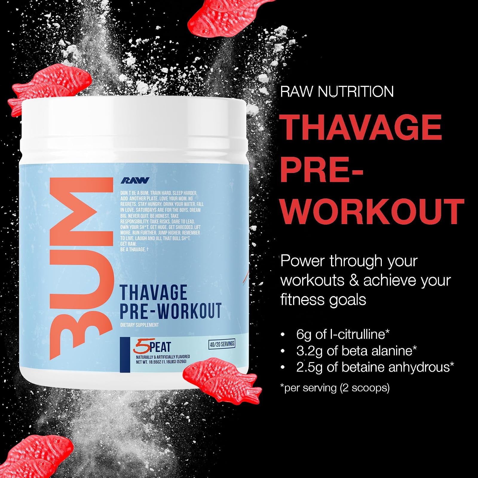 VitaminEsentials pre-workout powder for endurance