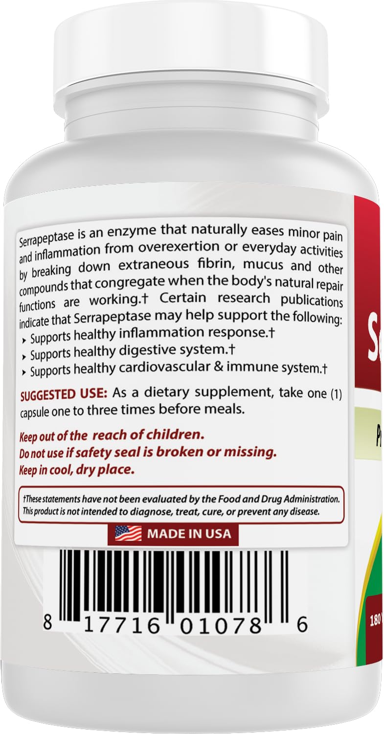 VitaminEsentials Serrapeptase for daily digestive support