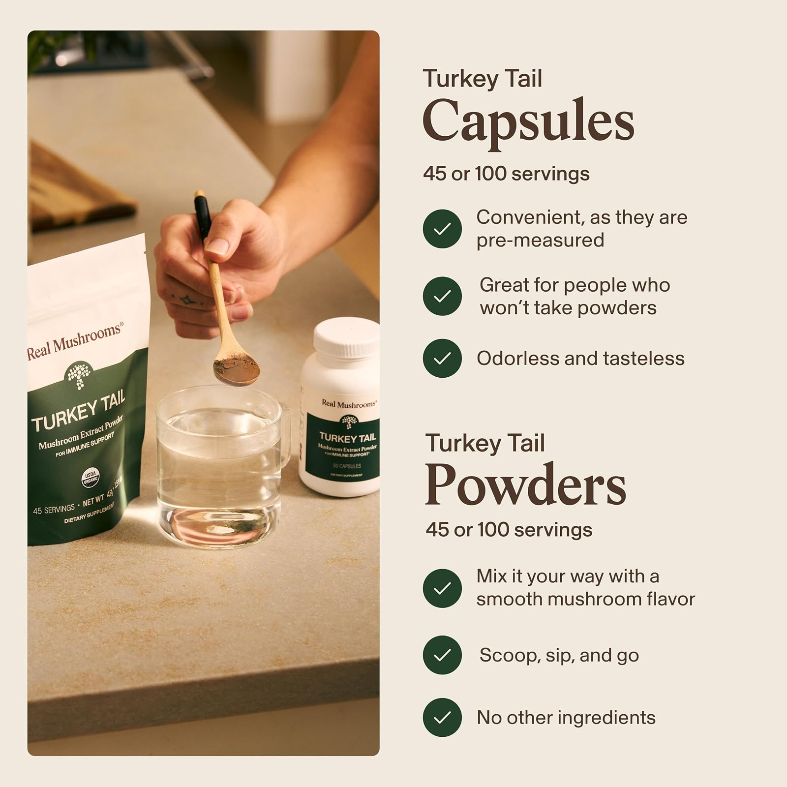 VitaminEsentials turkey tail for stress relief