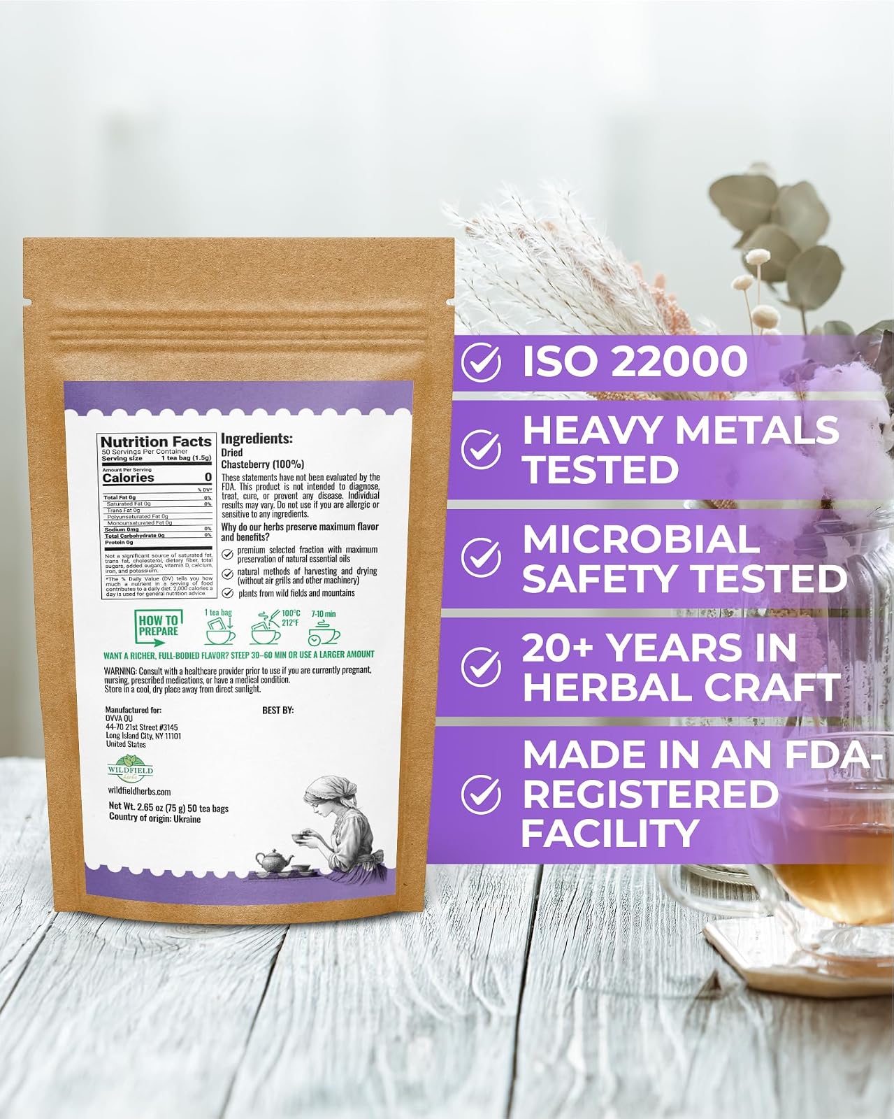 VitaminEsentials Vitex tea for wellness