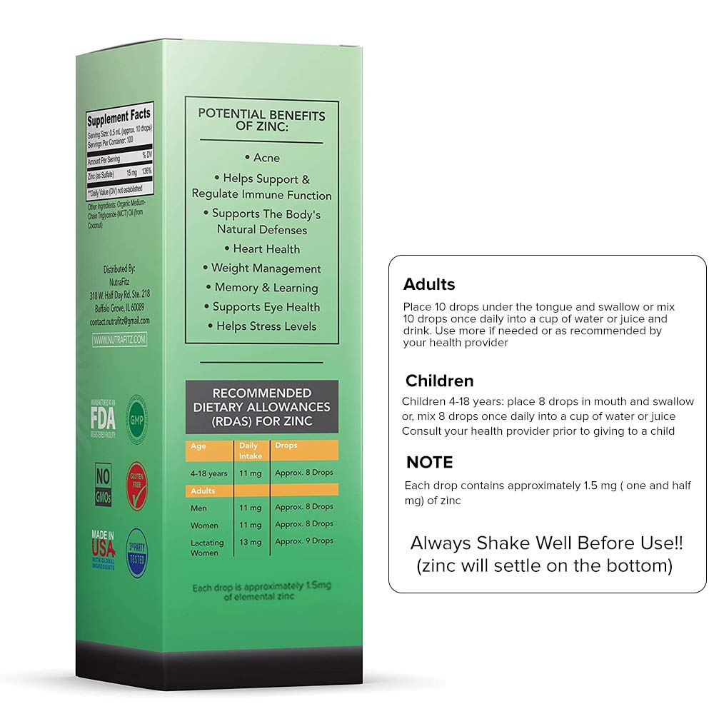 VitaminEsentials zinc drops for daily health