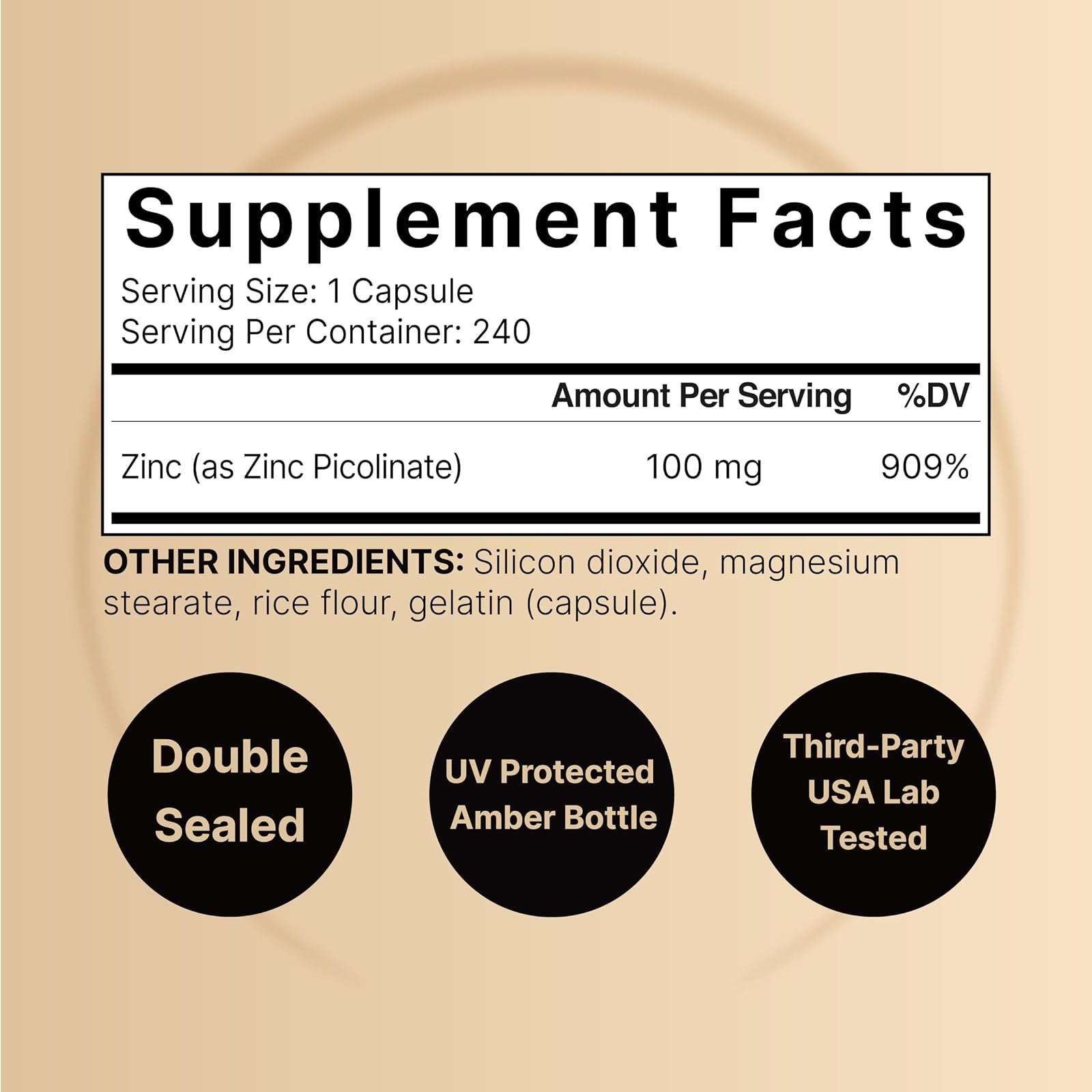 VitaminEsentials zinc picolinate benefits