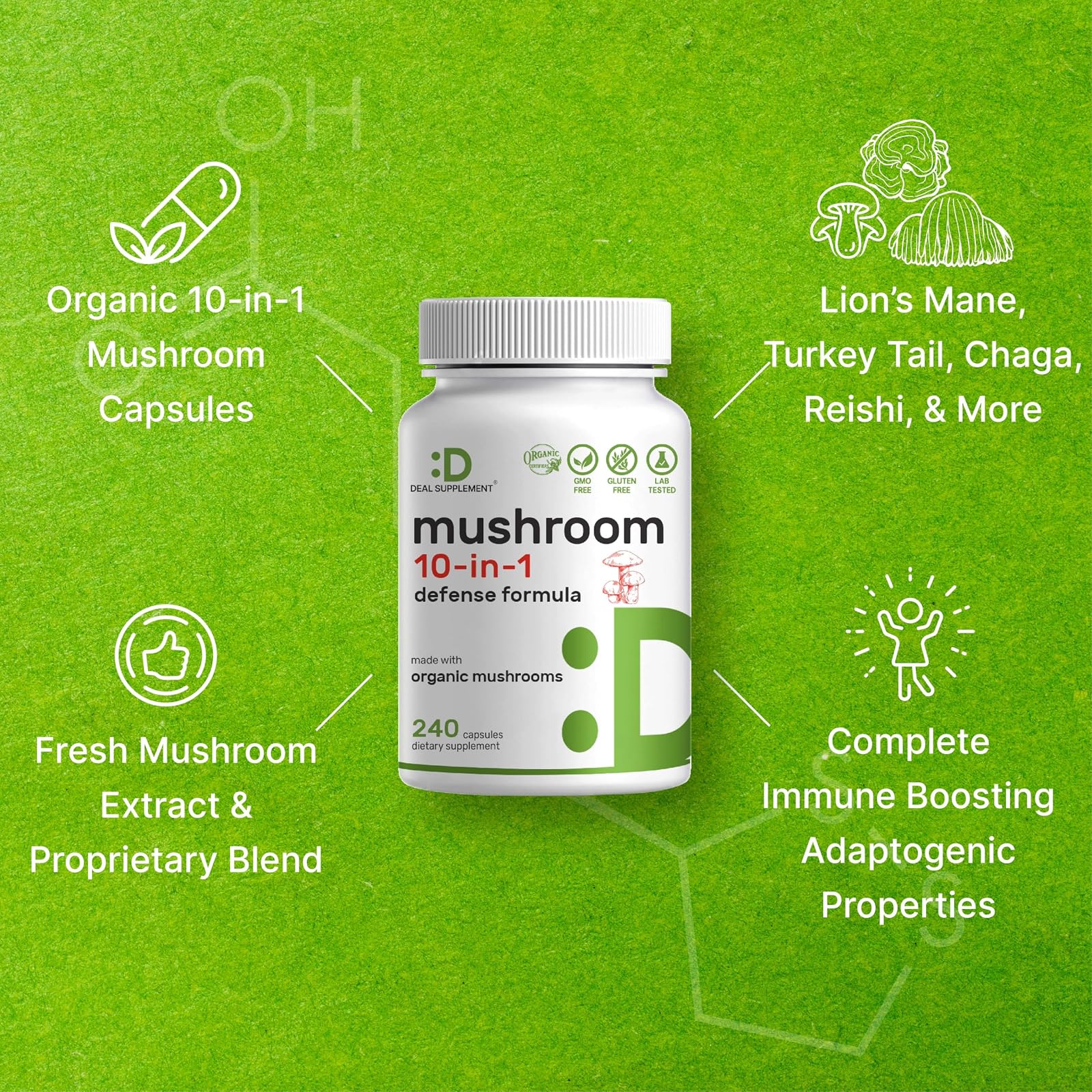 VitaminEssentials mushroom blend benefits