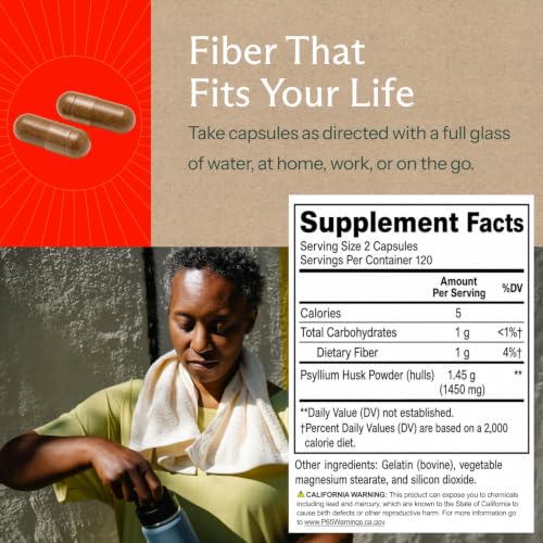 VitaminEssentials psyllium husk capsules