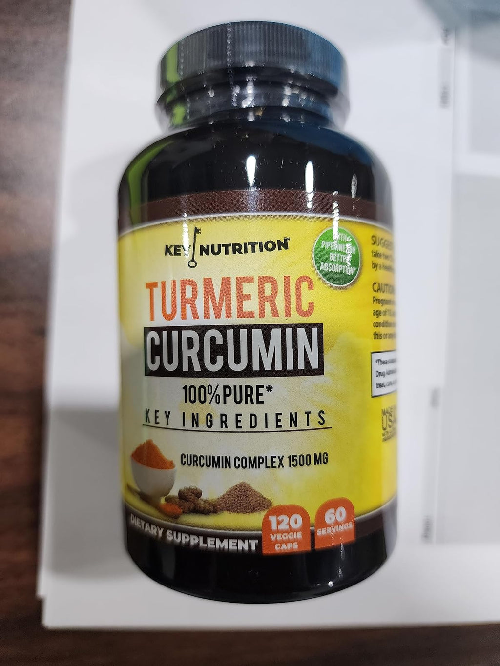 VitaminEssentials turmeric capsules for vitality