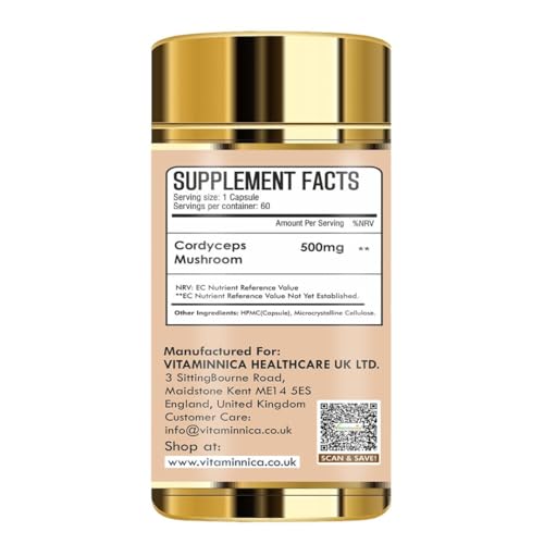 Vitaminnica mushrooms for active lifestyle