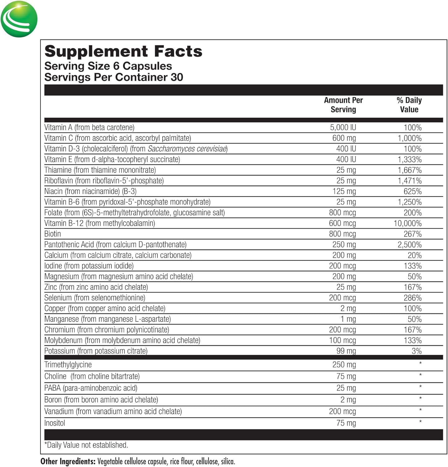 Vitamins A, C, D, E for wellness