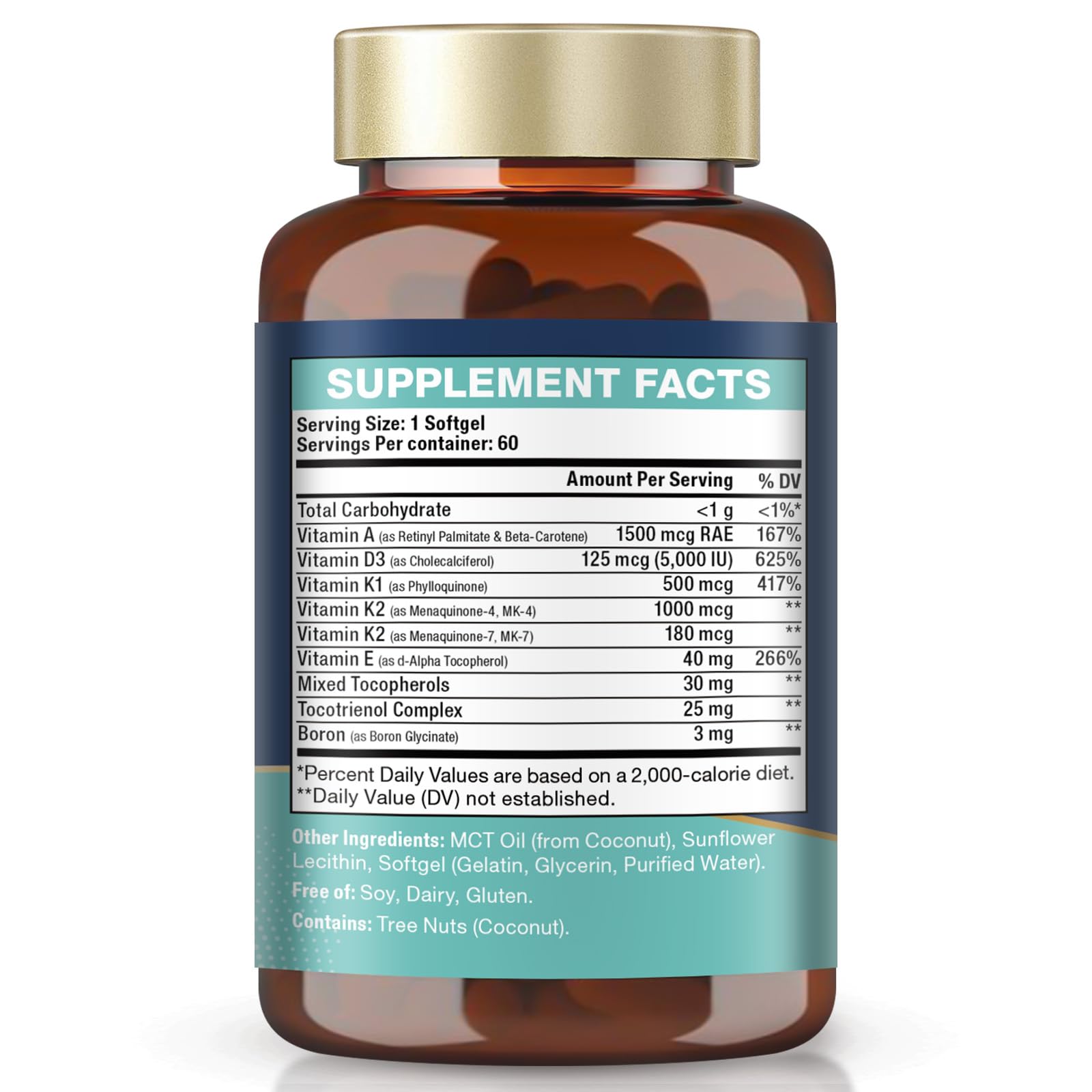 Vitamins A D K E for optimal nutrition