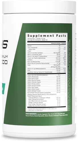 Vitamins and antioxidants in spirulina