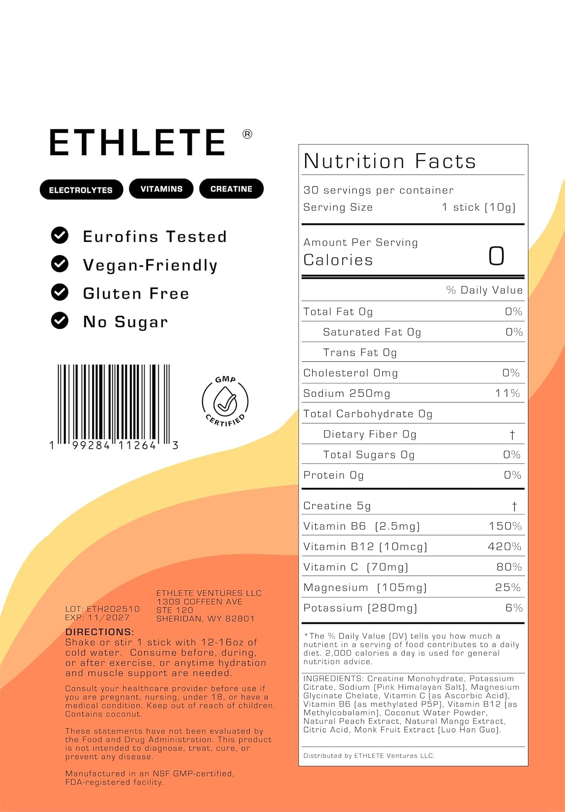 Vitamins and creatine blend supplement