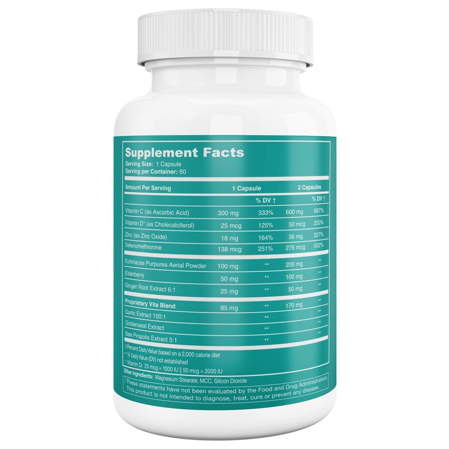 Vitamins and herbs for immune strength