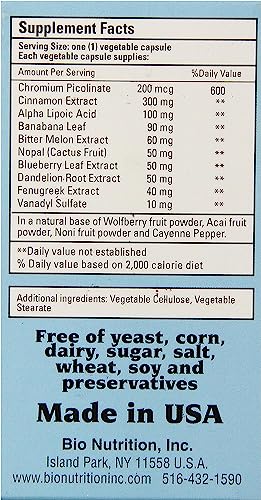 vitamins and minerals for balanced blood sugar