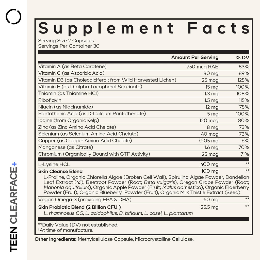 vitamins and minerals for clear skin