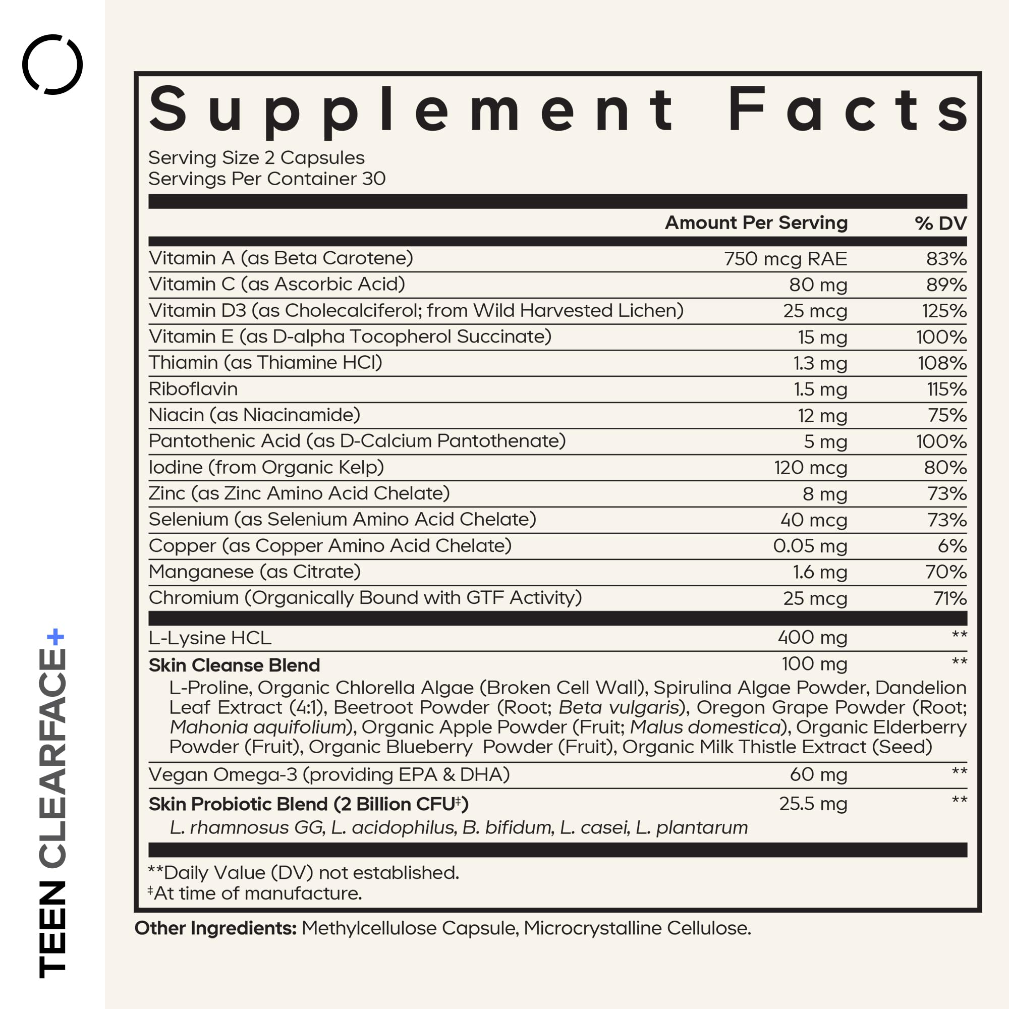 vitamins and minerals for clear skin