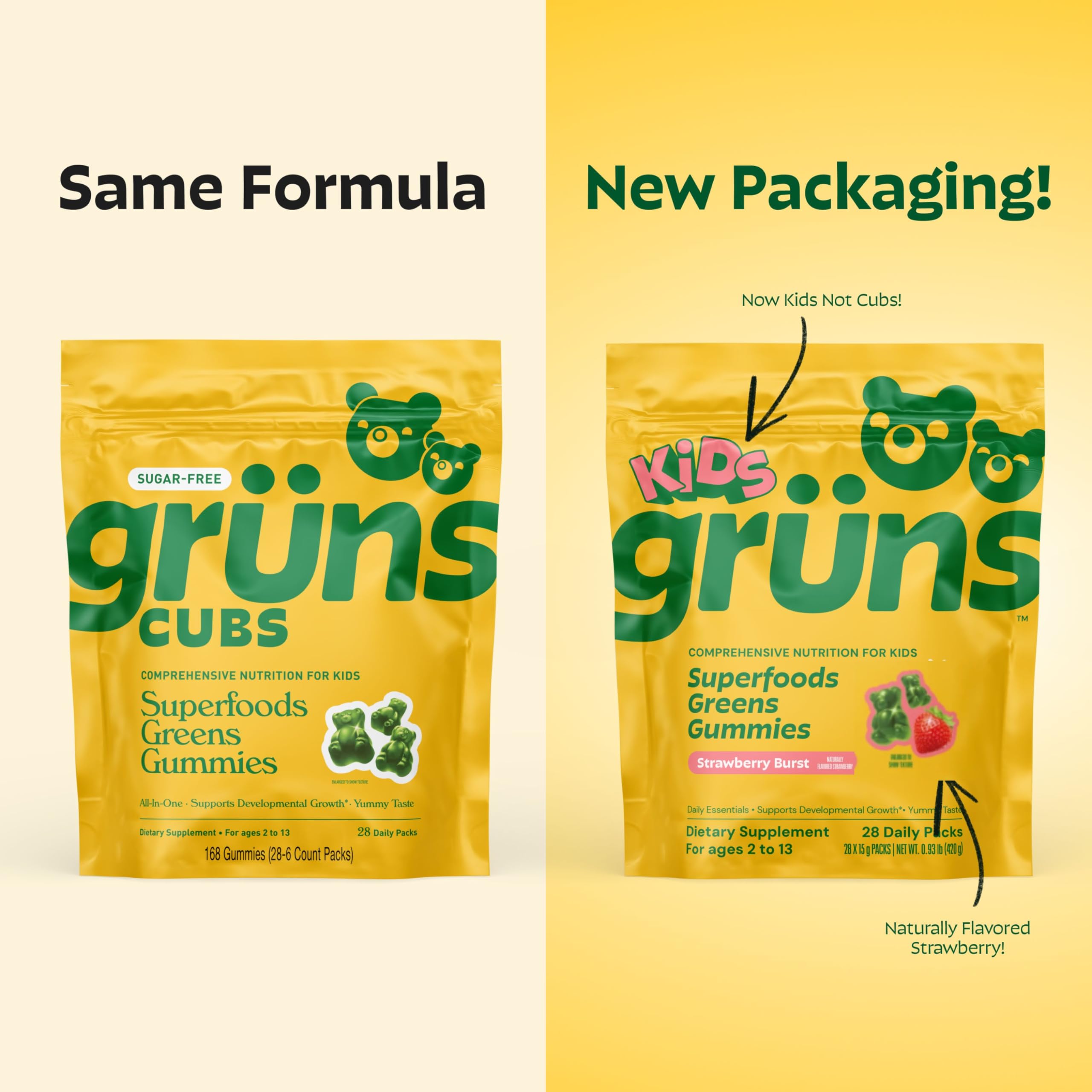 Vitamins and minerals for healthy growth