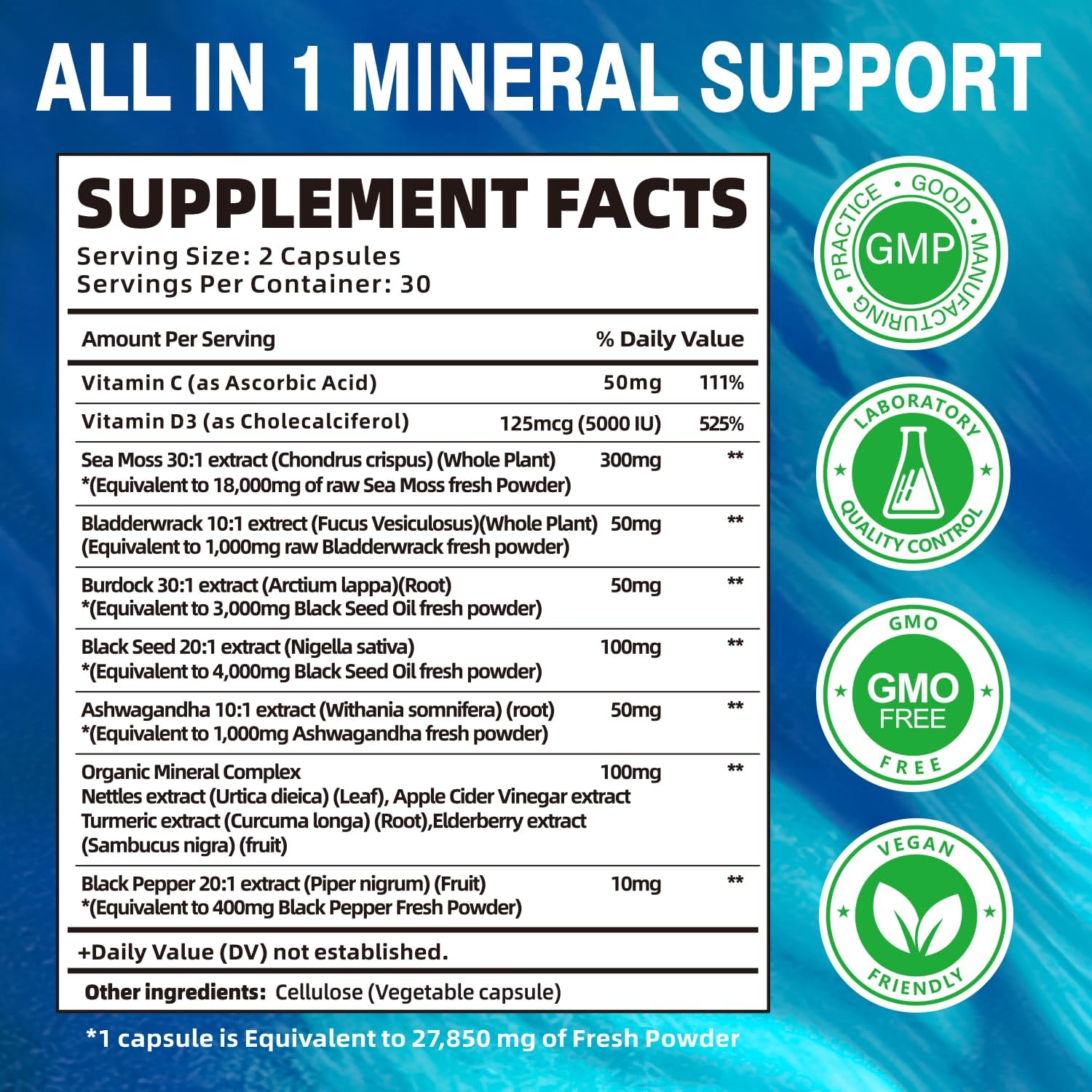 Vitamins and minerals for immune support