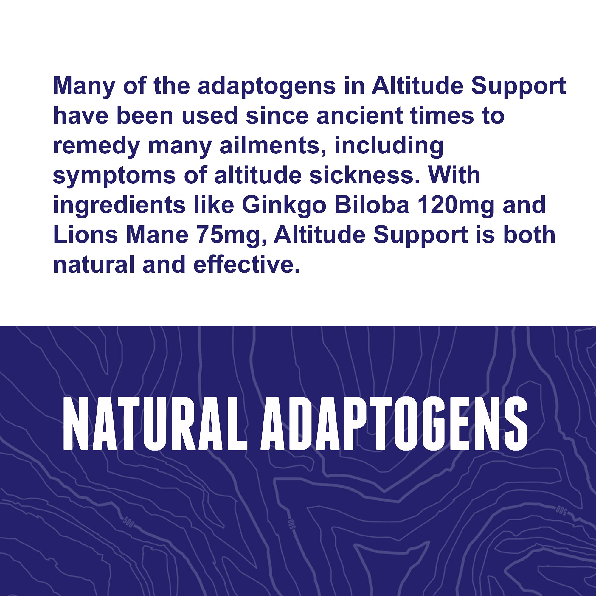 Vitamins and minerals for mountain trips