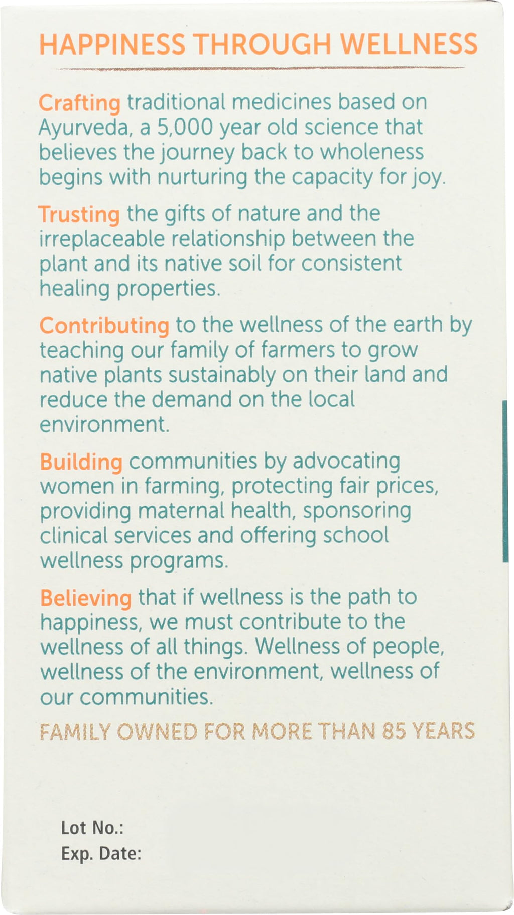 Vitamins and minerals for vitality