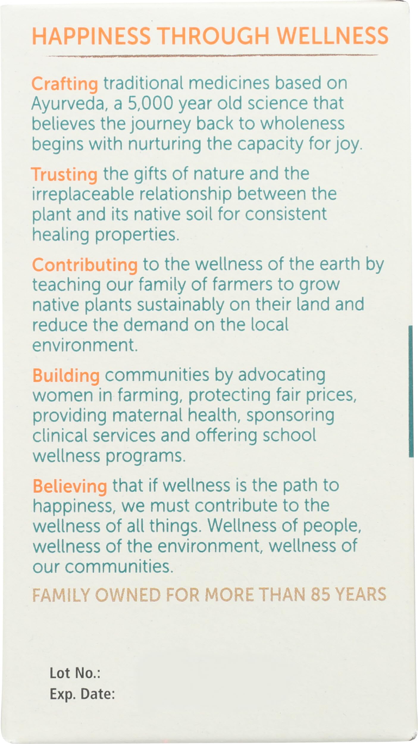 Vitamins and minerals for vitality