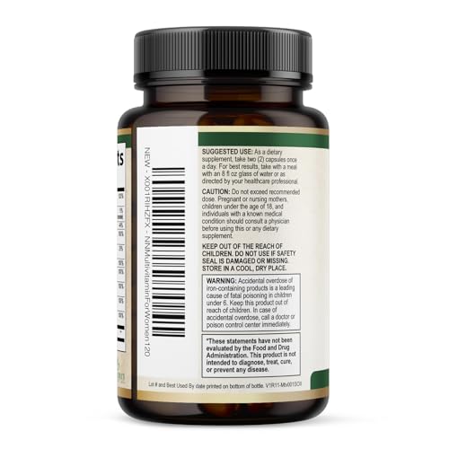 Vitamins and minerals for women's nutrition