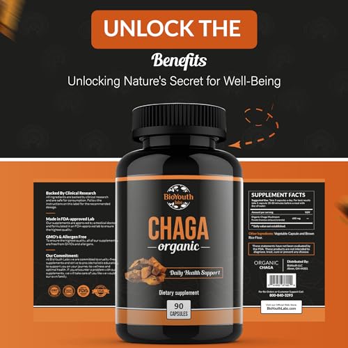 Vitamins and minerals from chaga mushrooms