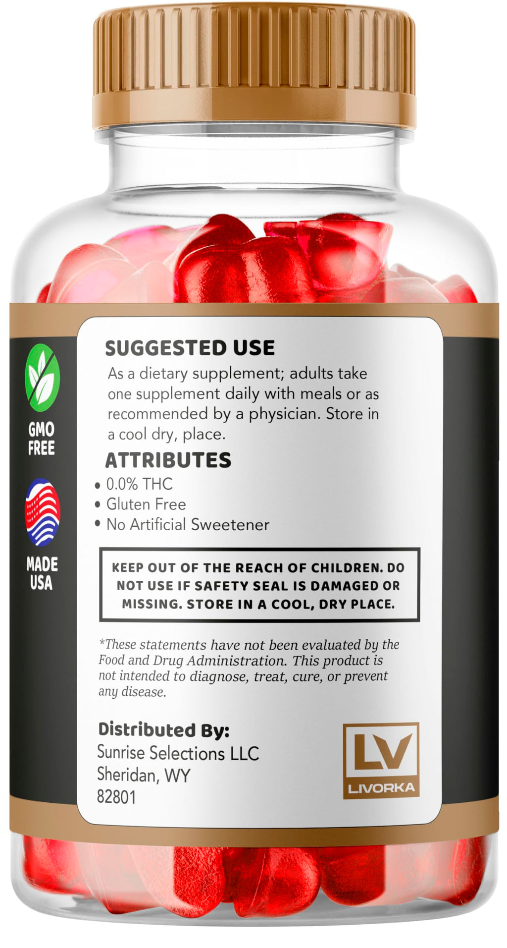 Vitamins and minerals in gummy form