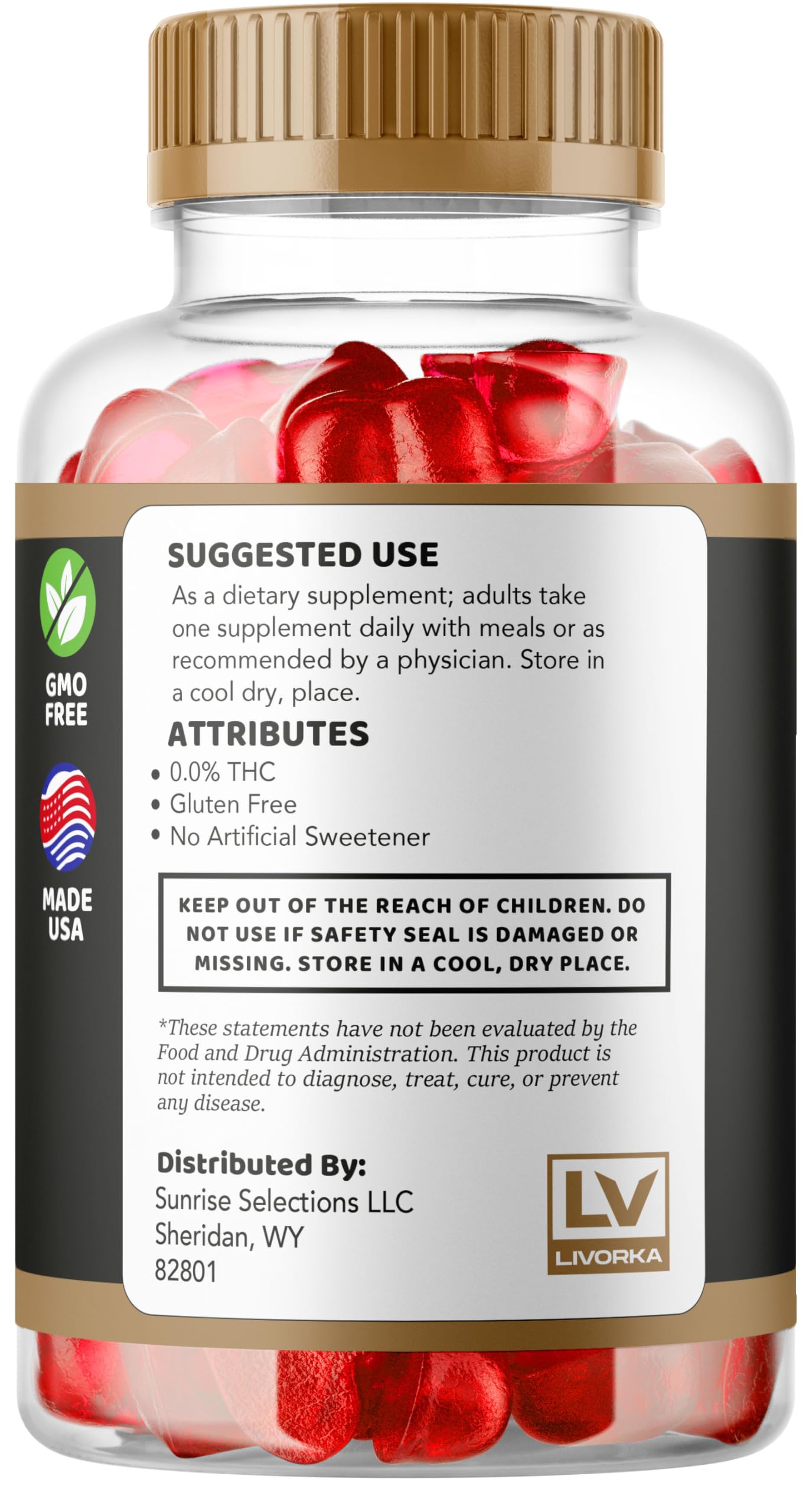 Vitamins and minerals in gummy form