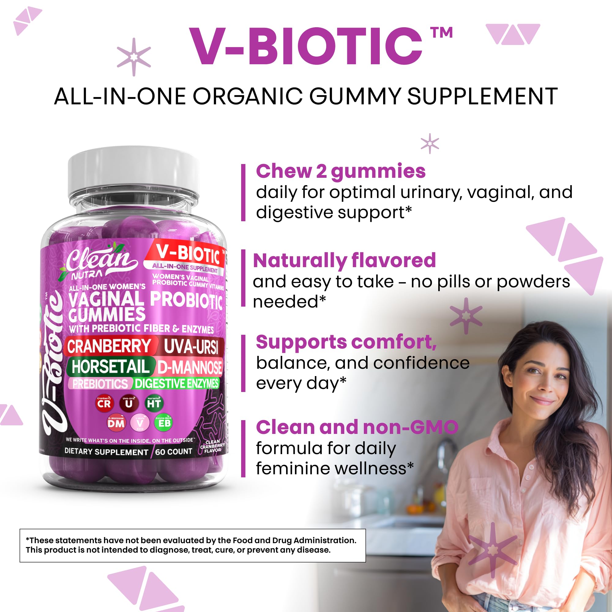Vitamins and minerals in gummy form