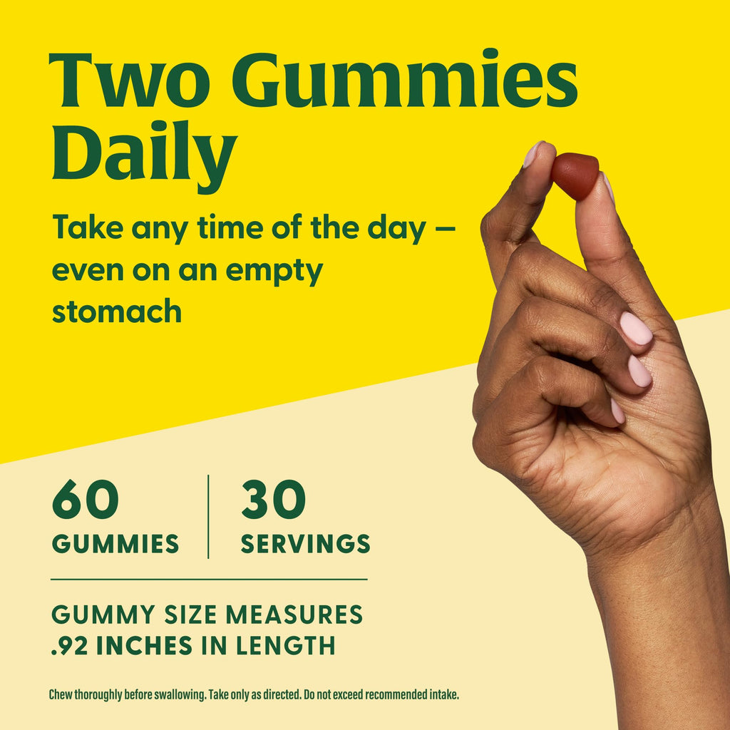 Vitamins and minerals in gummy form