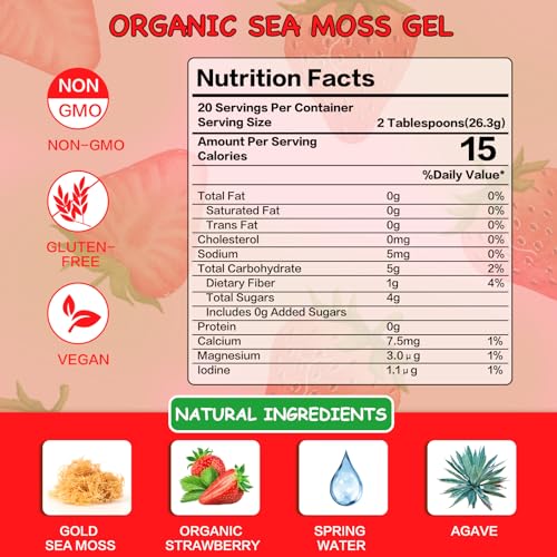 Vitamins and minerals in sea moss