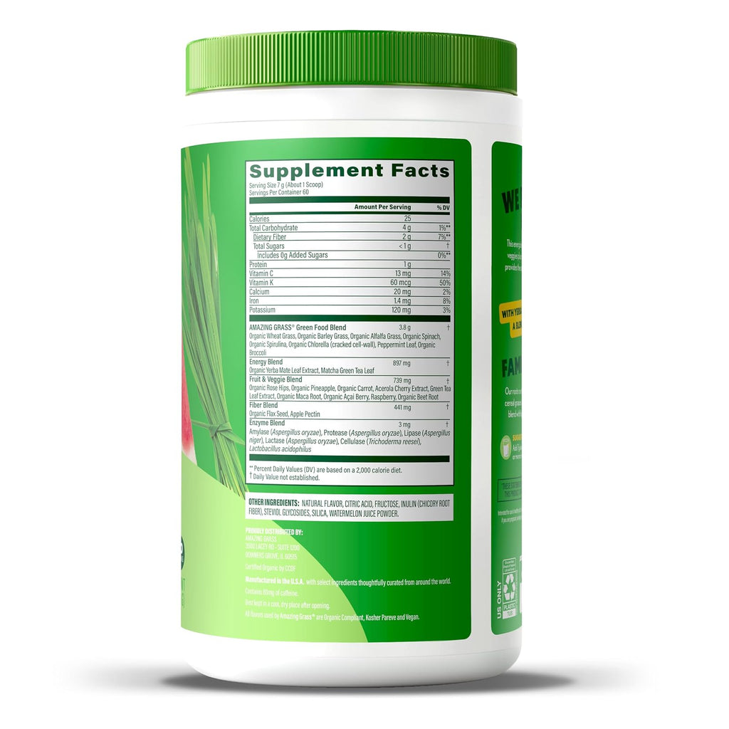 Vitamins and minerals in watermelon flavour