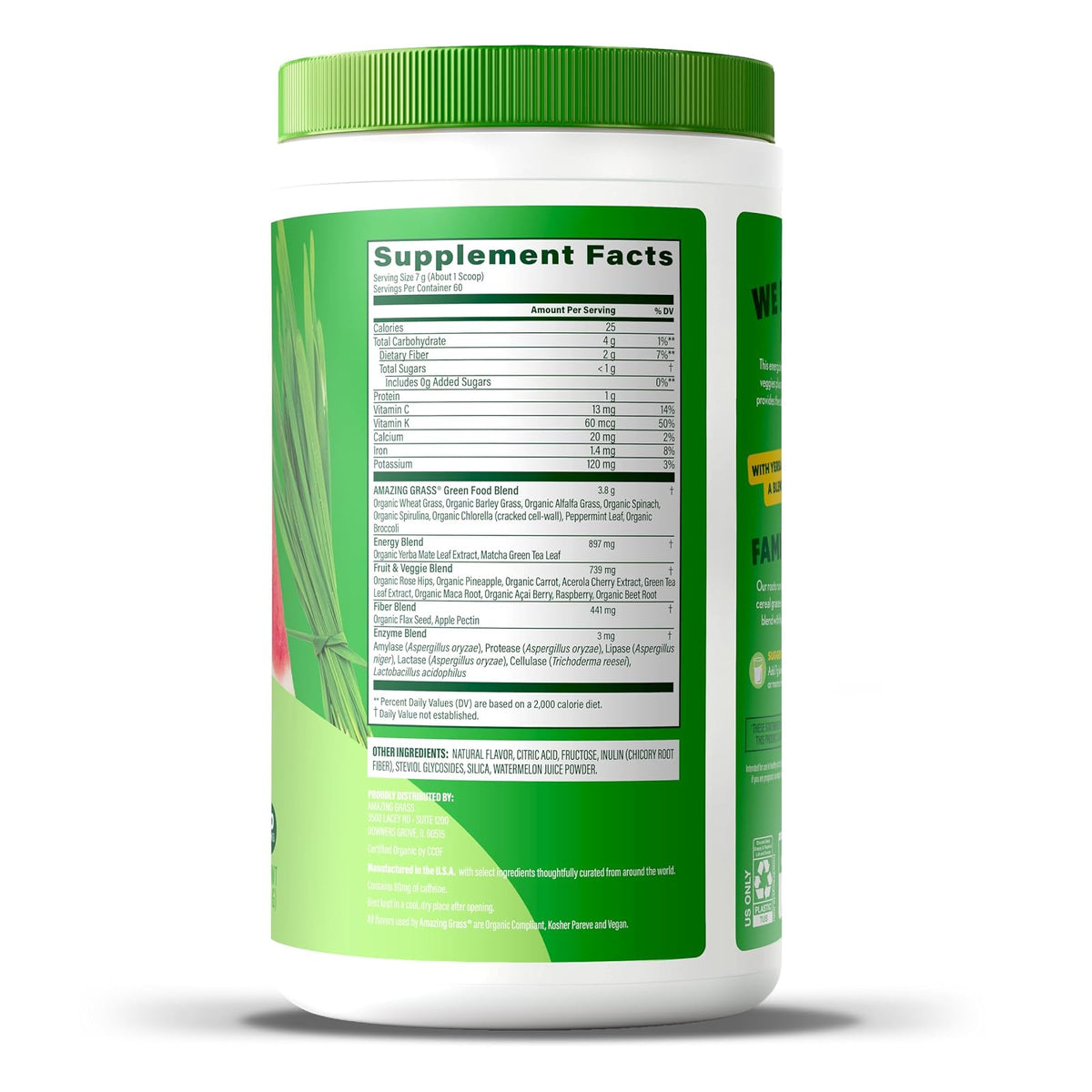 Vitamins and minerals in watermelon flavour