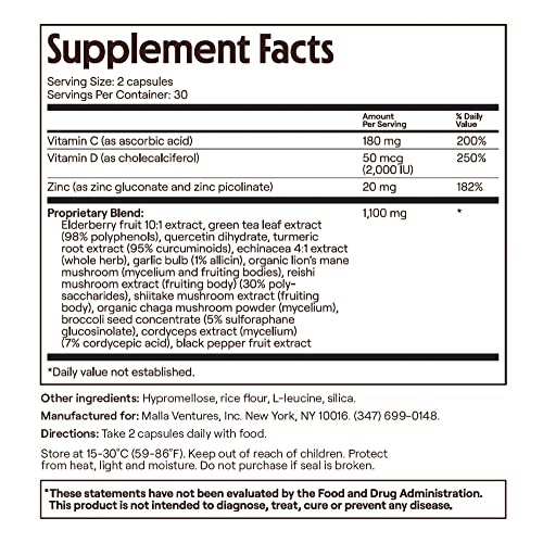 Vitamins C and D in elderberry