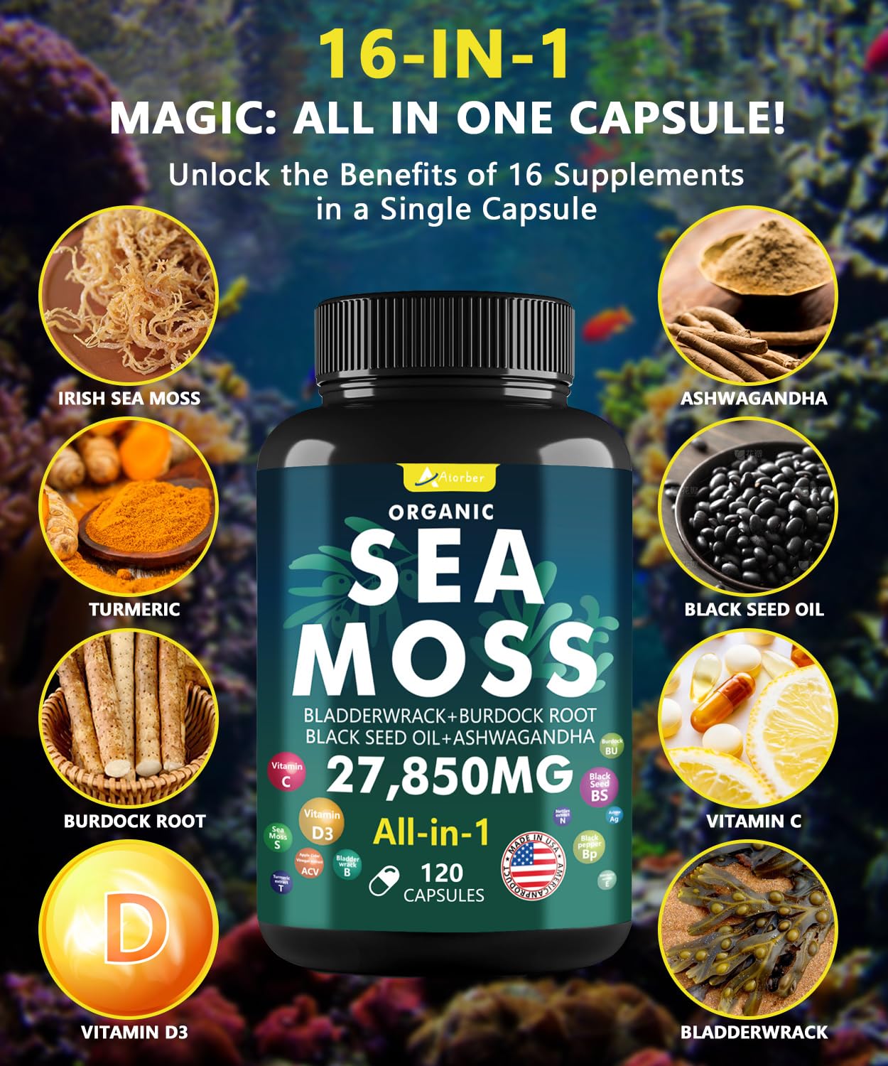 Vitamins C and D3 turmeric formula