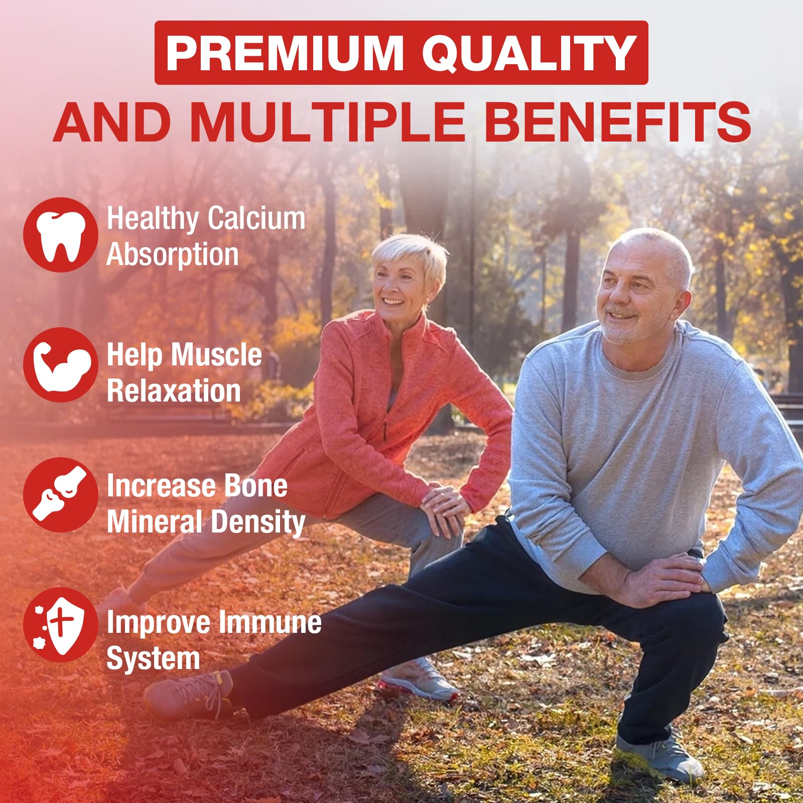 Vitamins D3 and K2 for immunity