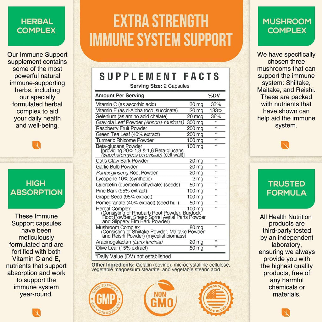 vitamins E and C immune booster