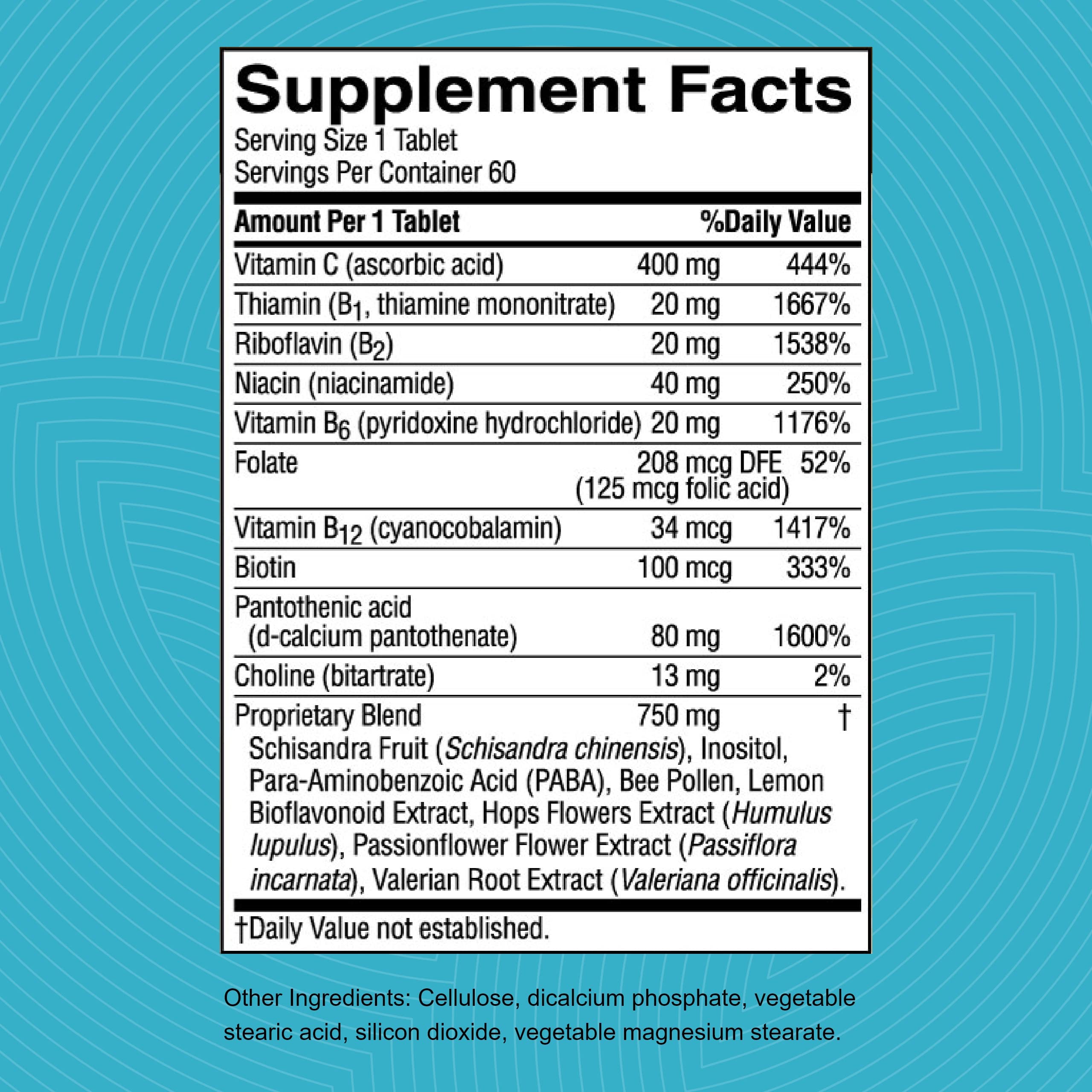 Vitamins for balanced health support
