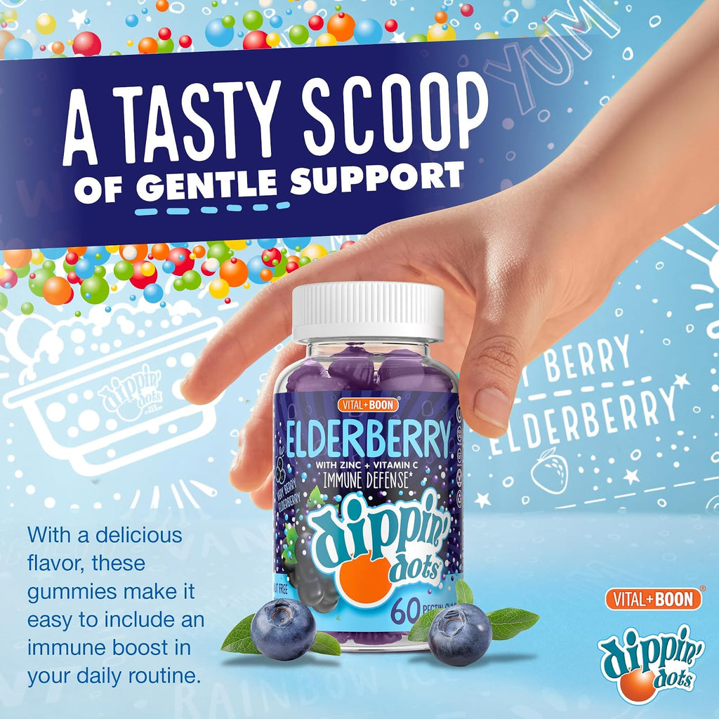 Vitamins for cold season elderberry gummies