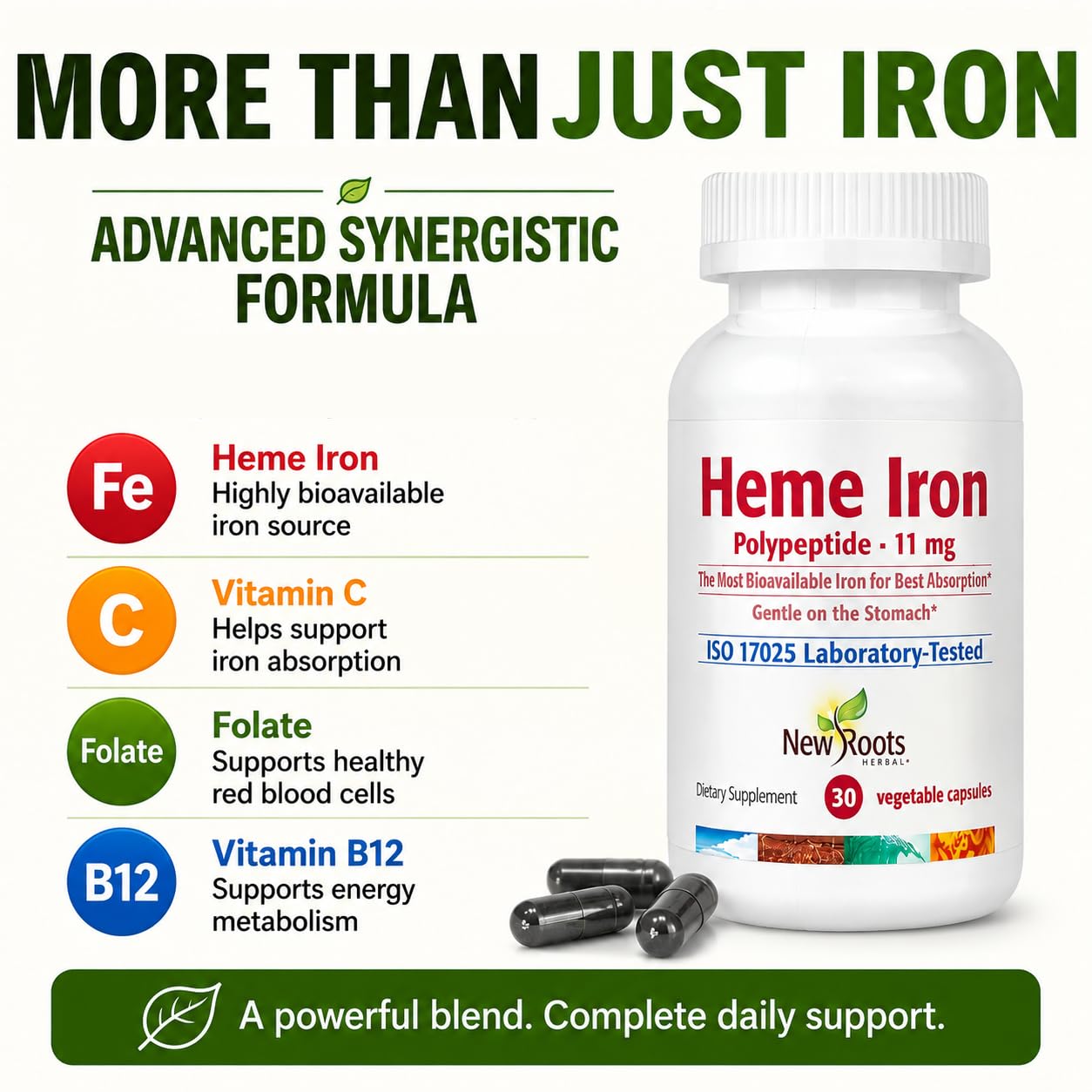 Vitamins for enhanced iron absorption