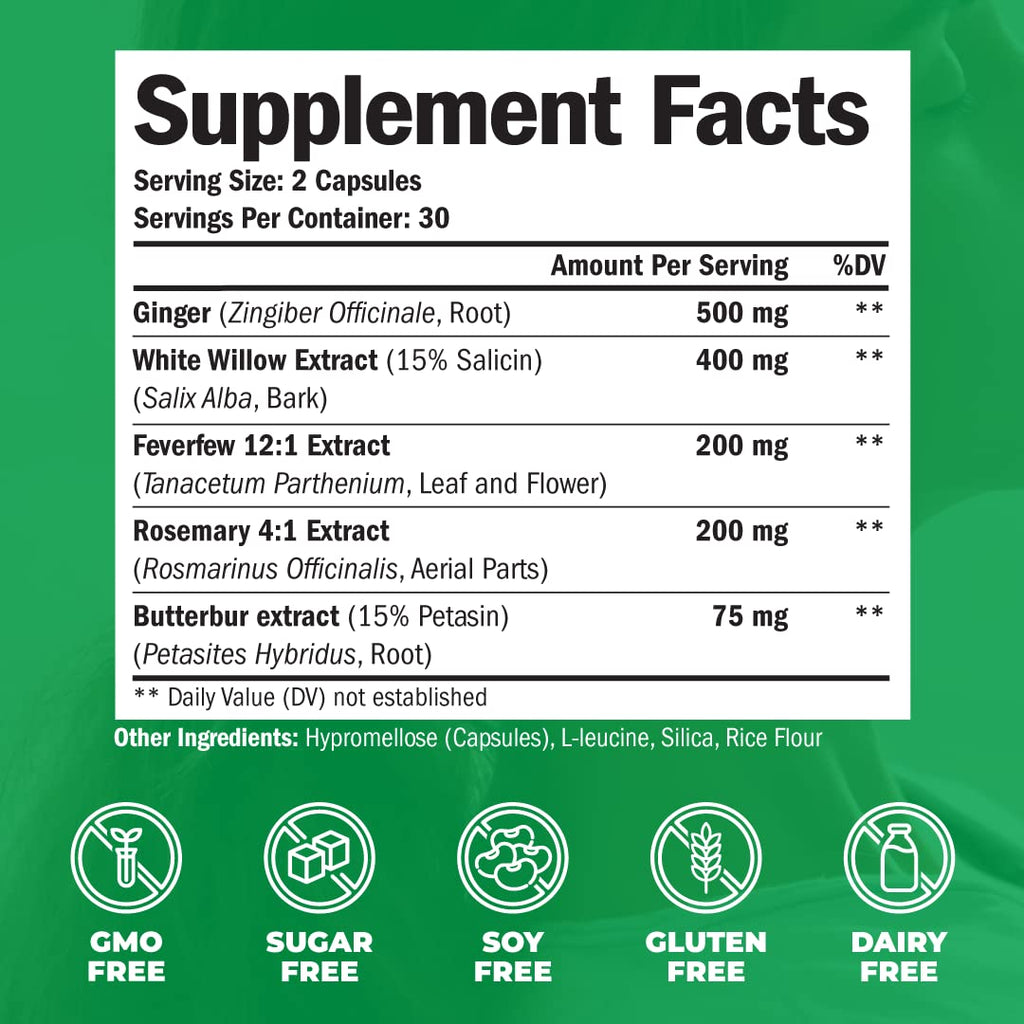 Vitamins for head discomfort management