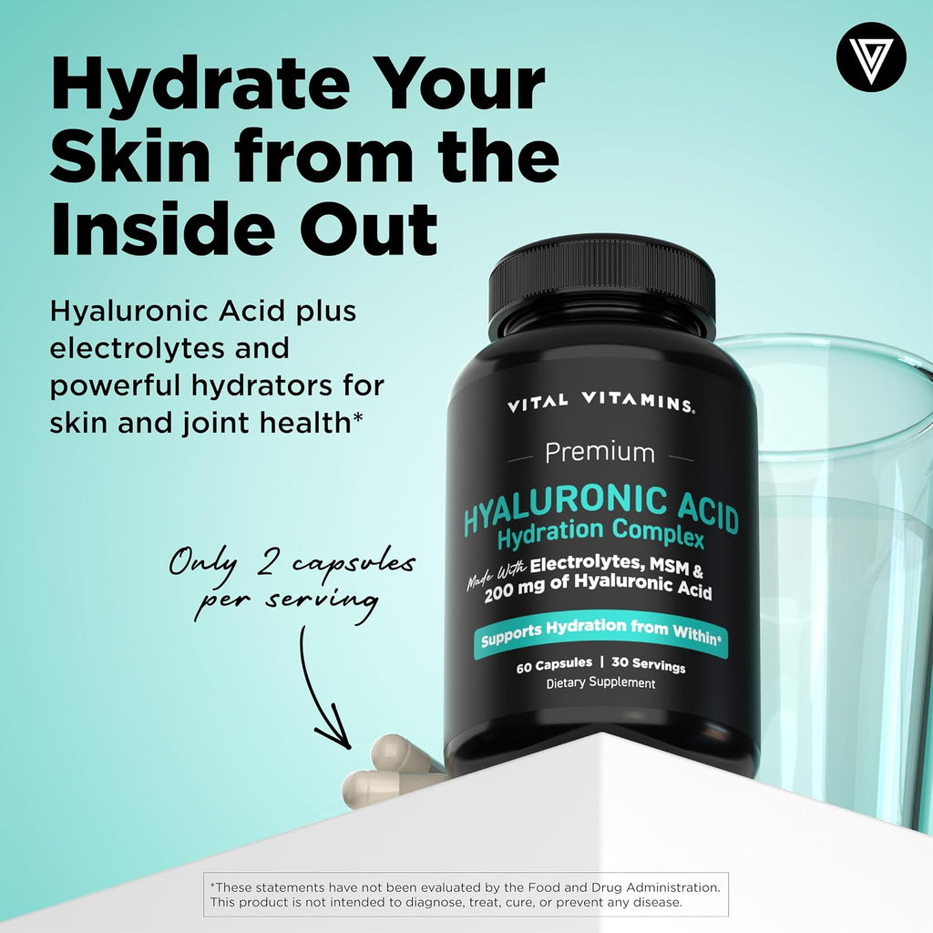 Vitamins for healthy skin hydration