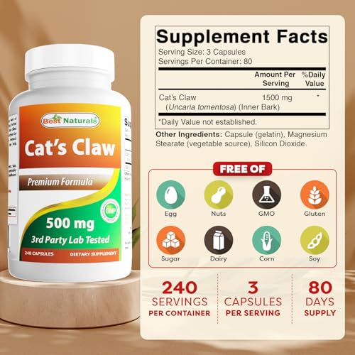 Vitamins for immune support Cat's Claw