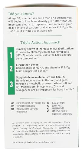 Vitamins for improved bone density