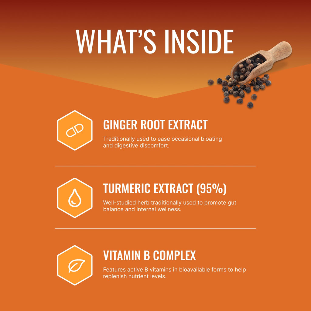 Vitamins for improved digestive comfort