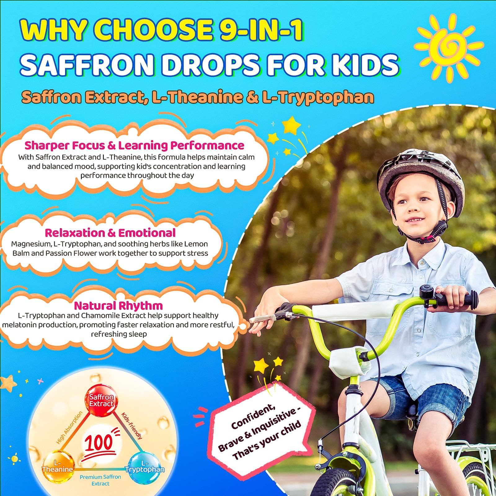 Vitamins for kids with saffron extract