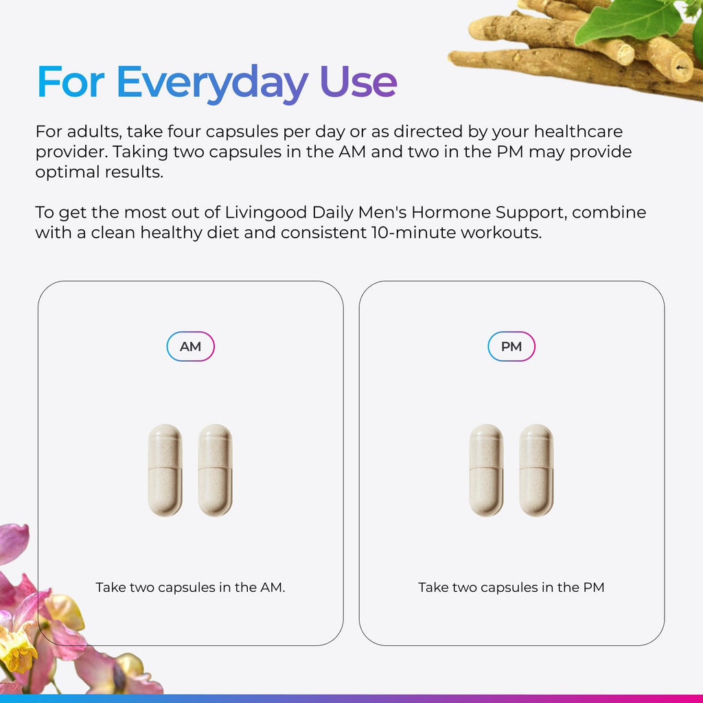Vitamins for male vitality and health