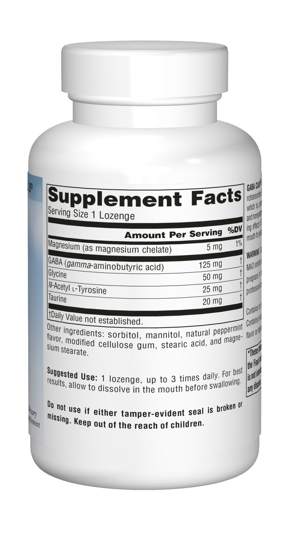 Vitamins for mental calmness