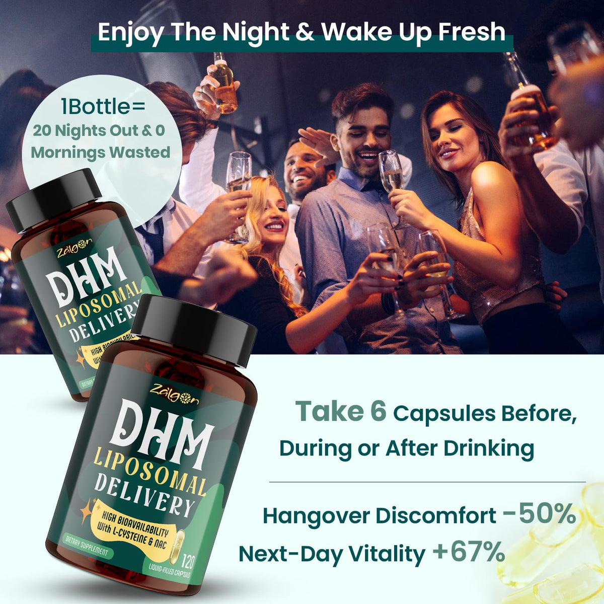 Vitamins for post-celebration recovery