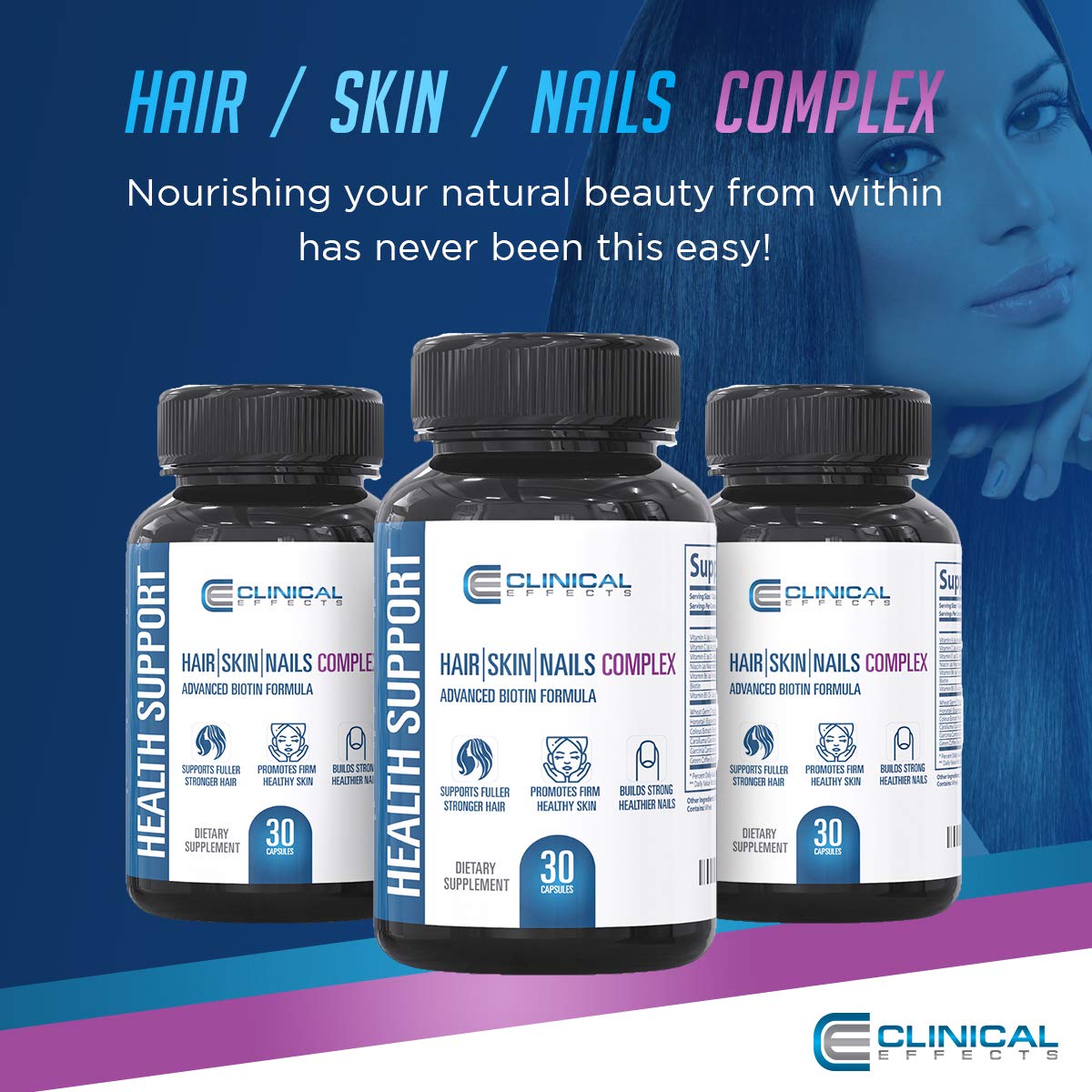 Vitamins for radiant skin and hair